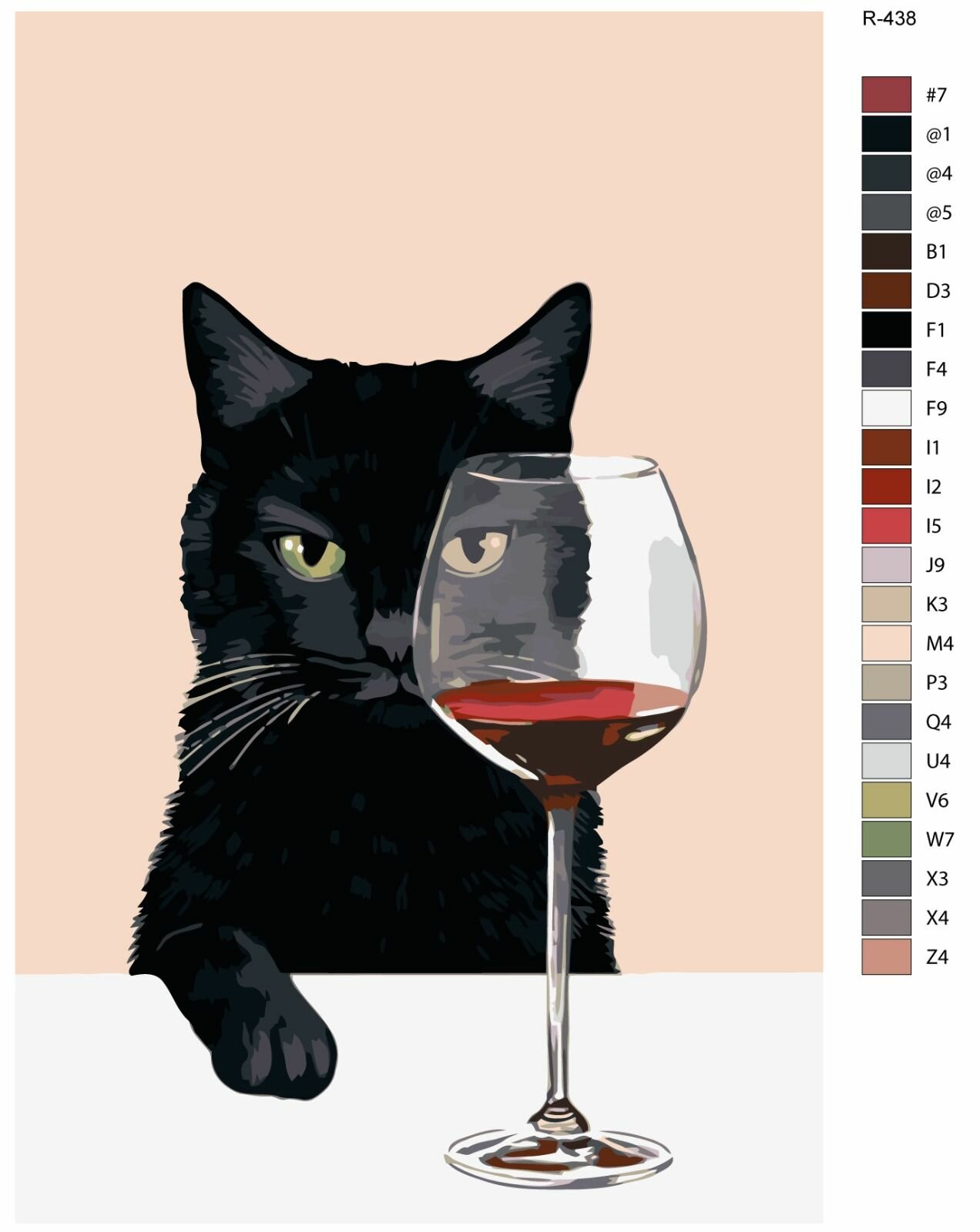 Картина по номерам R-438 "Кто выпил вино" 40х60 см