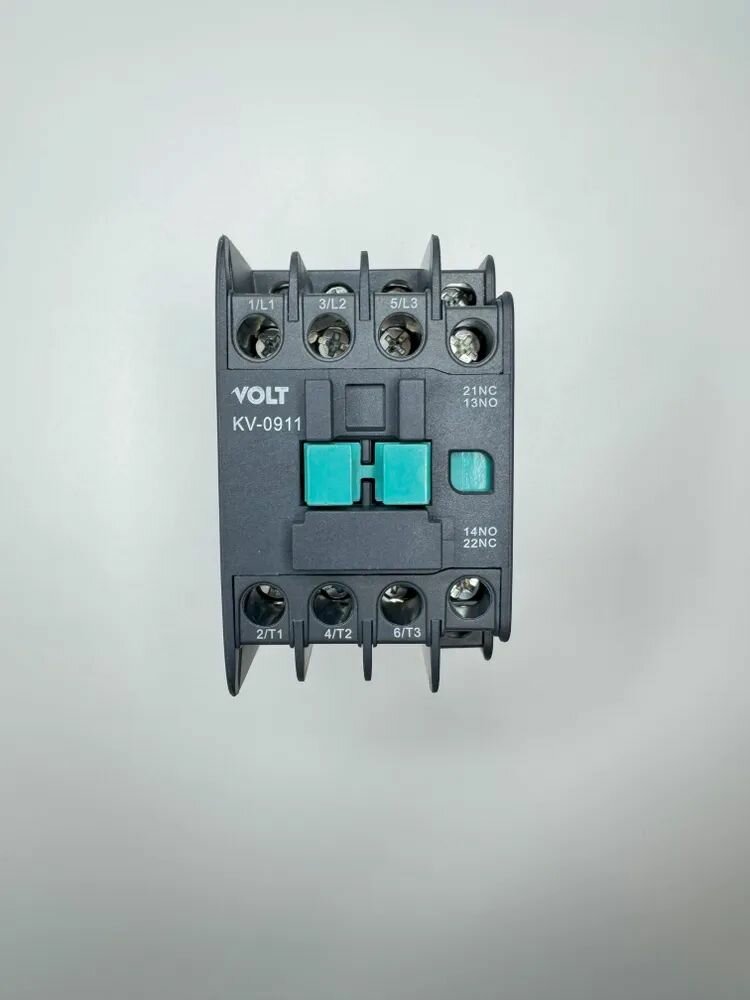 Контактор VOLT KV-0911 АС 220В 9А 50Гц IP20 1NО, 1NC
