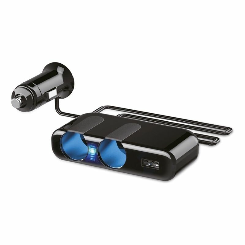 Разветвитель прикуривателя AVS 12/24 (на 2 выхода+ USB) CS232U
