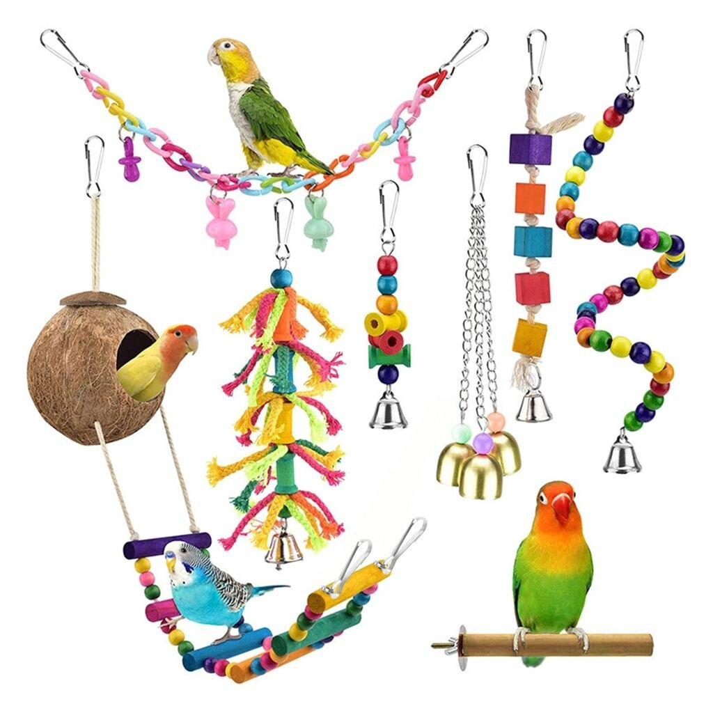 Набор игрушек для попугаев