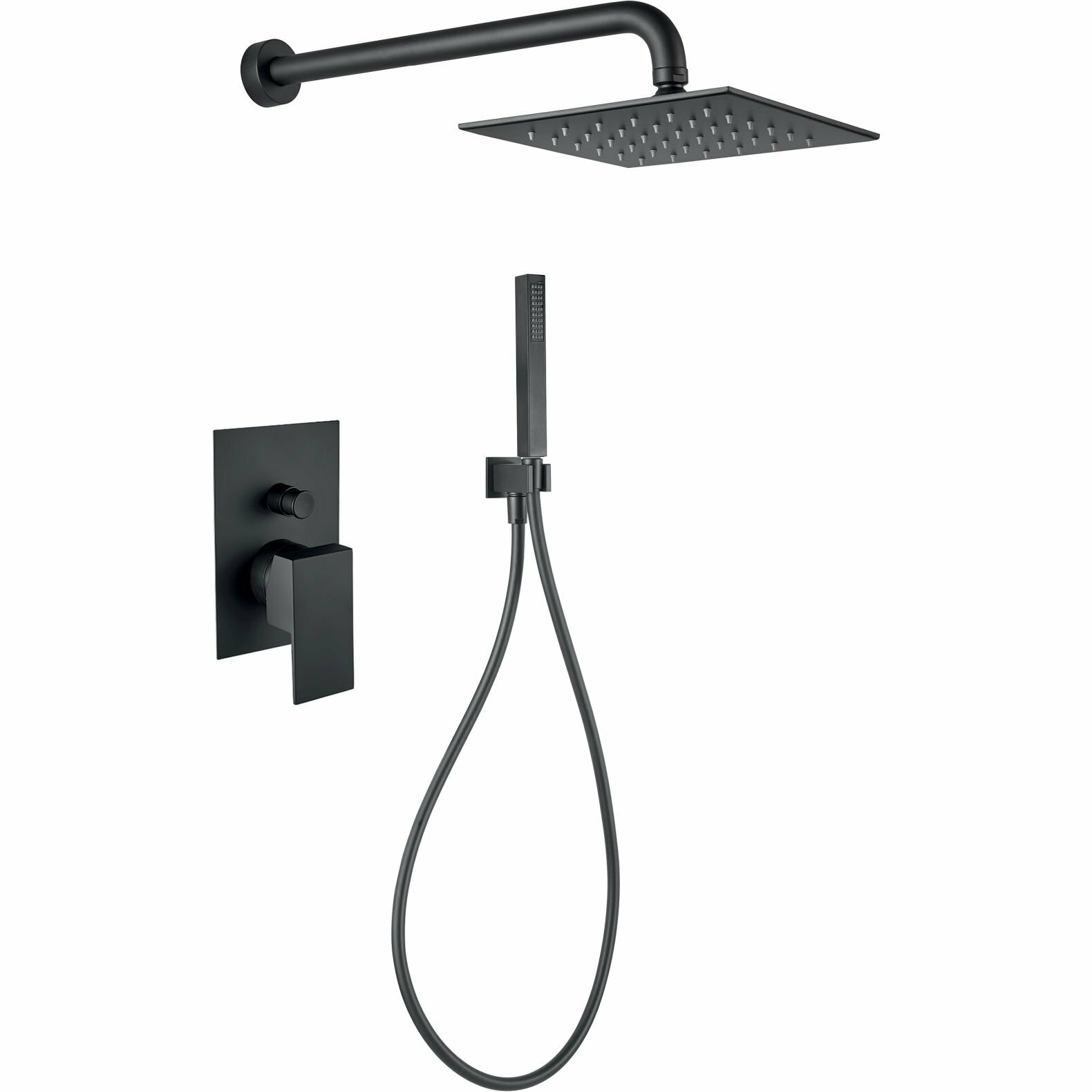 Смеситель для душа Fiore (Фиоре) Kube 100NN7553, черный