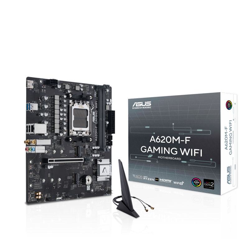 Материнская плата ASUS A620M-F GAMING WIFI, DDR5, с Wi‑Fi