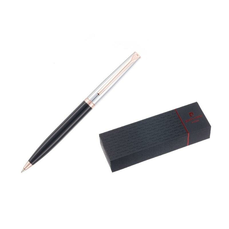 Ручка шариковая автомат. Pierre Cardin GAMME черн/серебрист, в кор. PC1401BP