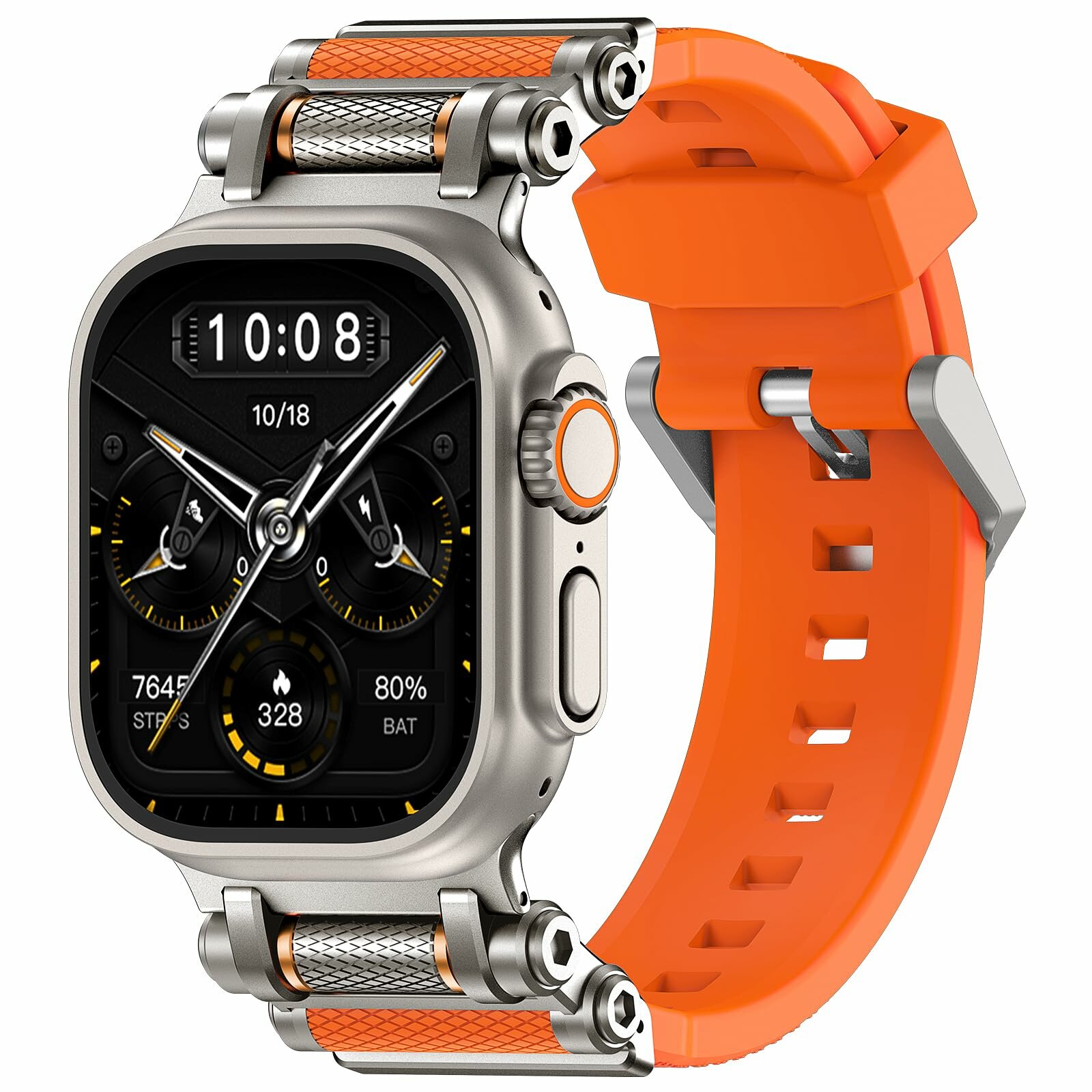 Силиконовый ремень для Apple Watch Ultra 3 /Ultra 2 49 мм 11 10 9 8 7 6 SE 5 4 3 2 1 46 мм 45 мм 44 мм 42 мм ремень