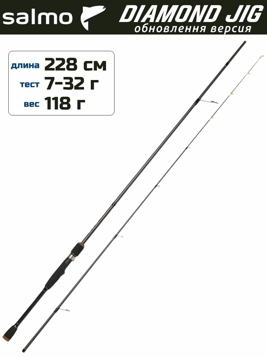 Спиннинг SALMO Diamond Jig 7-32г, 228см / для джига