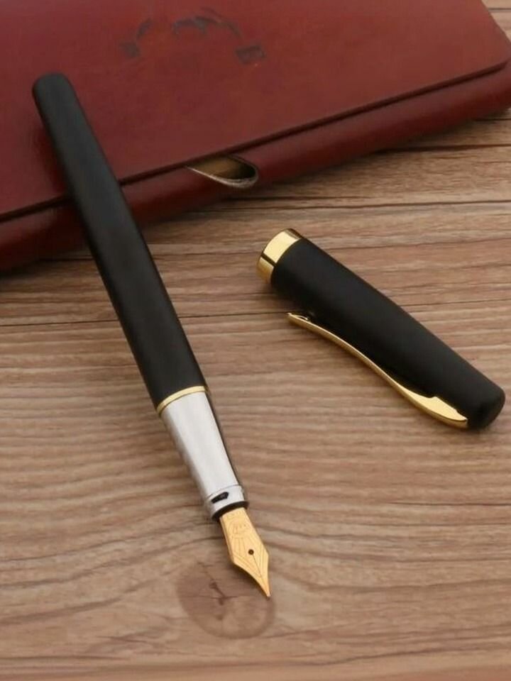 Перьевая ручка 209 черная. Китай. Перо F (0,5 mm) заправка поршень.