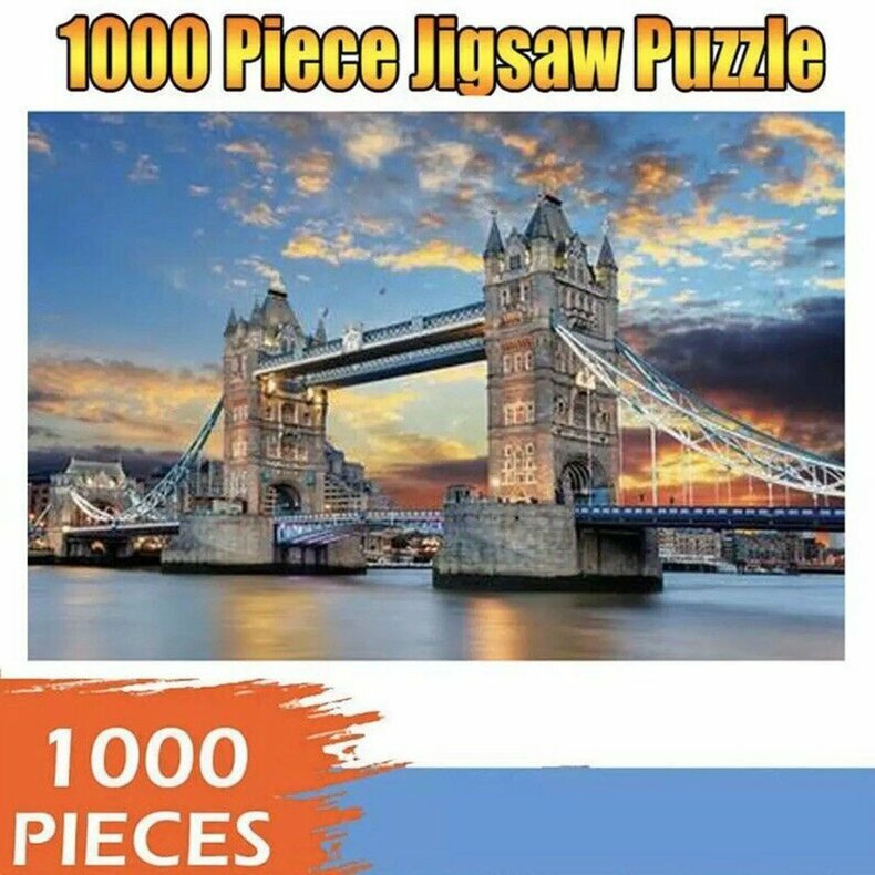 1000 частей картины маслом для взрослых интеллектуальная головоломка самолет головоломка игрушка обучение образование Тауэрский мост