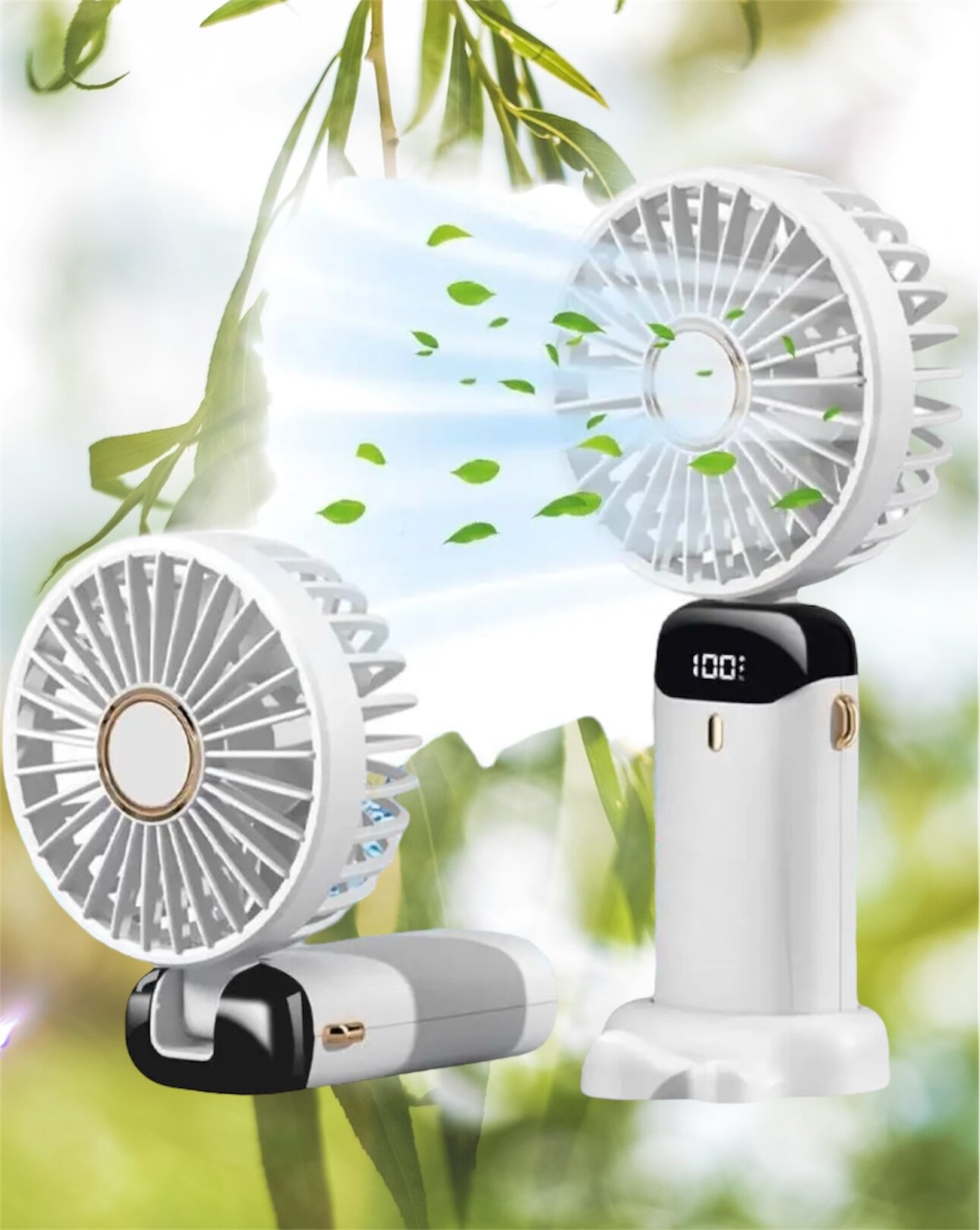 Мини вентилятор ручной портативный