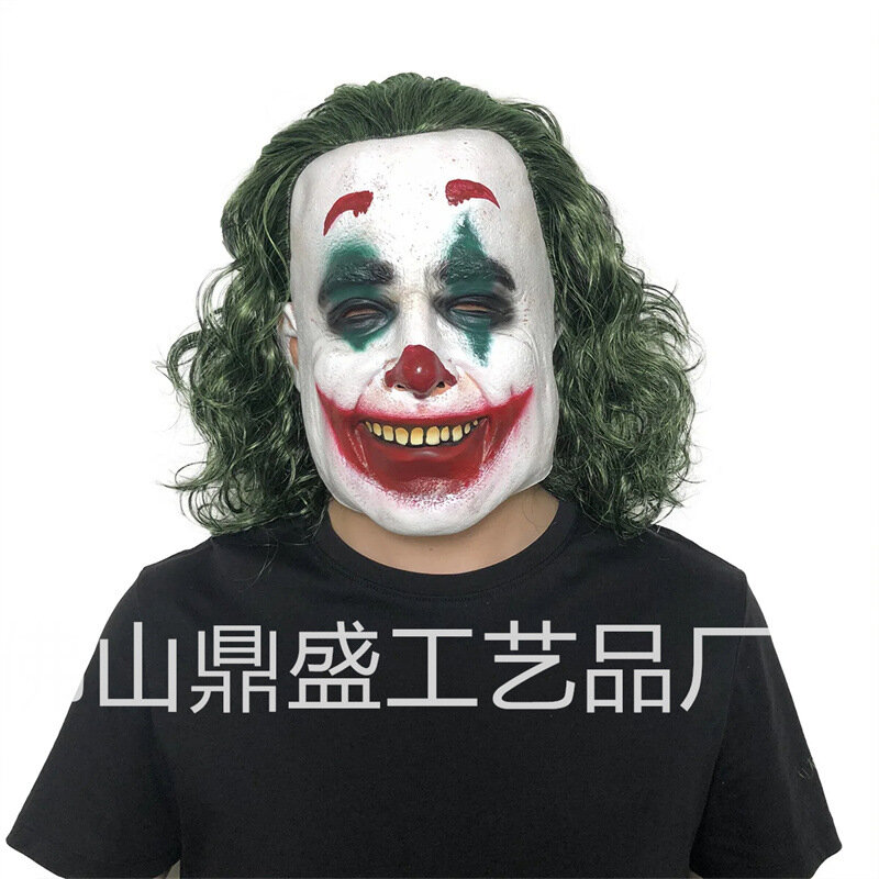 Маска клоуна "Темный рыцарь", для Хэллоуина, стиль улыбающийся клоун