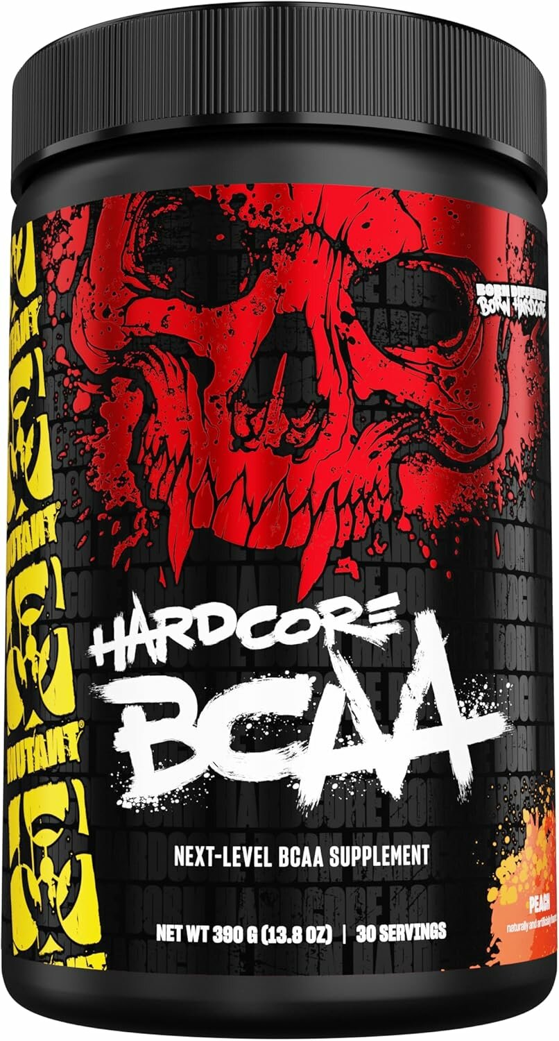 Аминокислоты Мутант хардкор БЦАА 13.8 унций Персик / Mutant HARDCORE BCAA 13.8 oz Peach