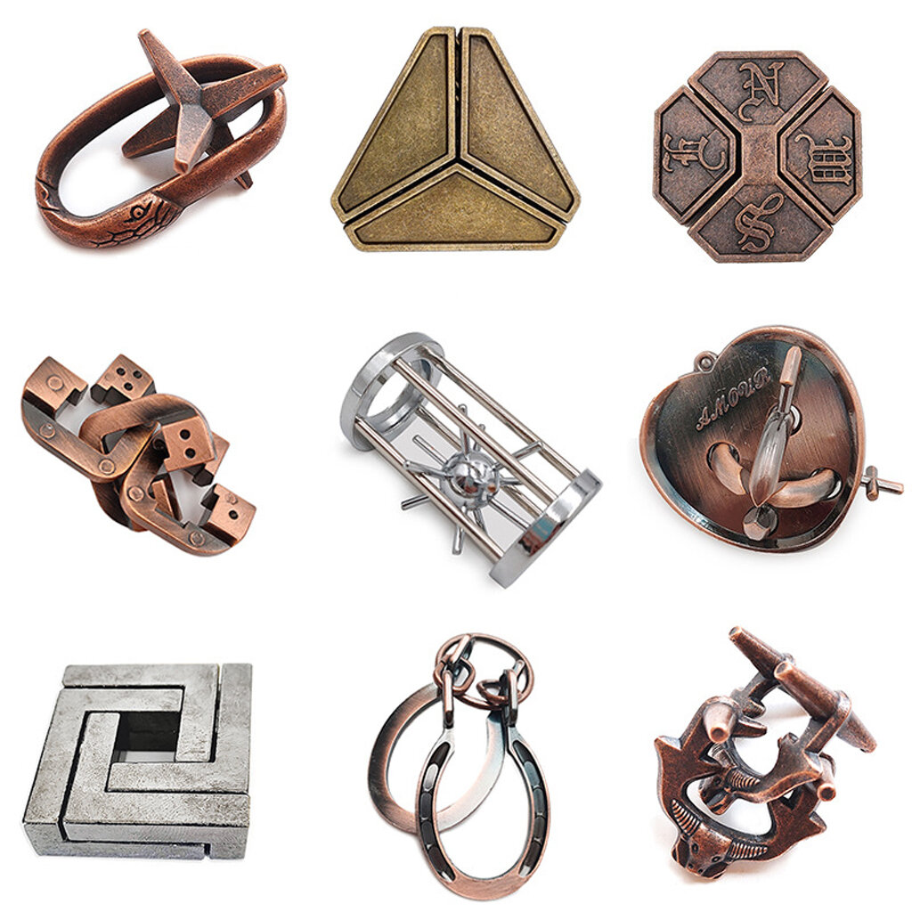 1Set Enlighten Toys Cast Buzzles Game Brain IQ тизер для взрослых детей дети просветите игрушки IQ Mind Brain Teaser