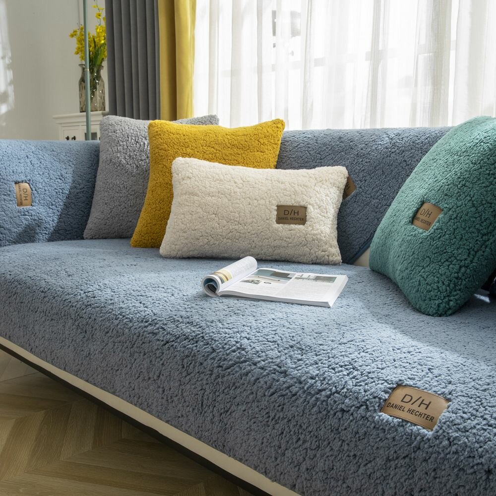 Дивандек накидка на диван угловой и кресло