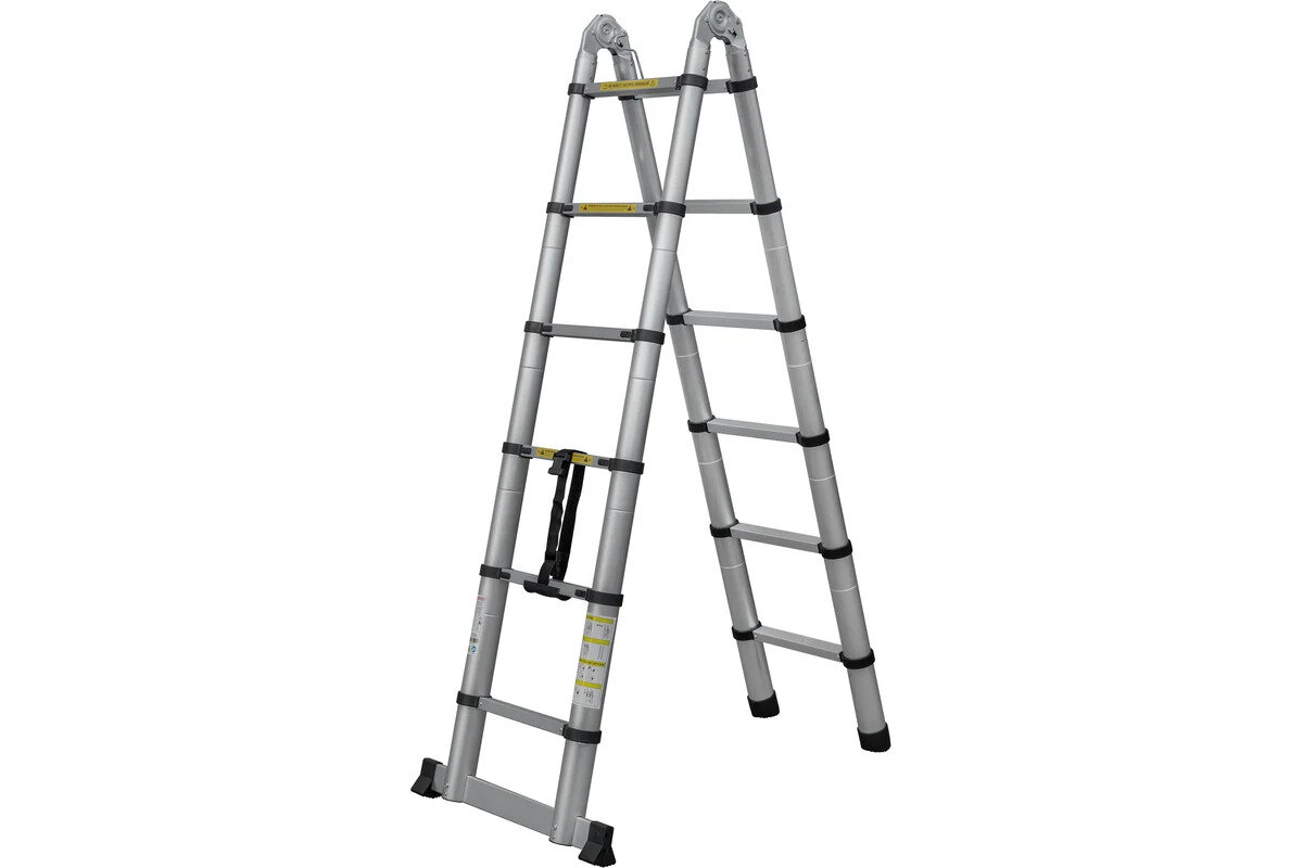 Лестница телескопическая двухсекц. Мал Удал 2х6 Новая высота 2310206ТЛ