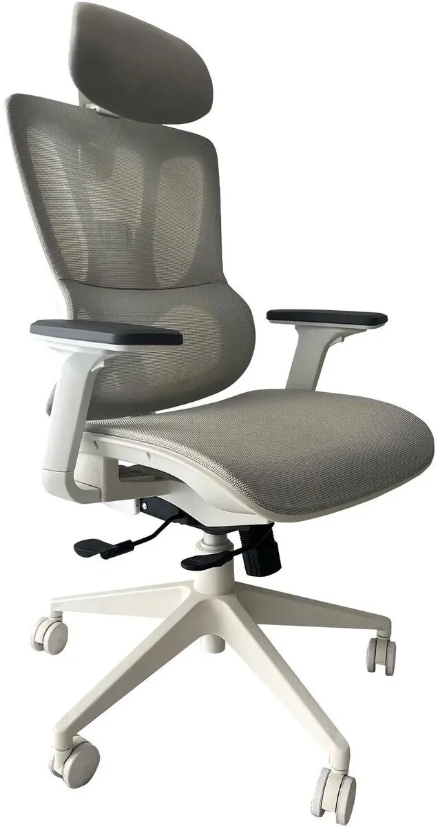 Кресло Cactus CS-CHR-MC02GY, на колесиках, сетка, серый