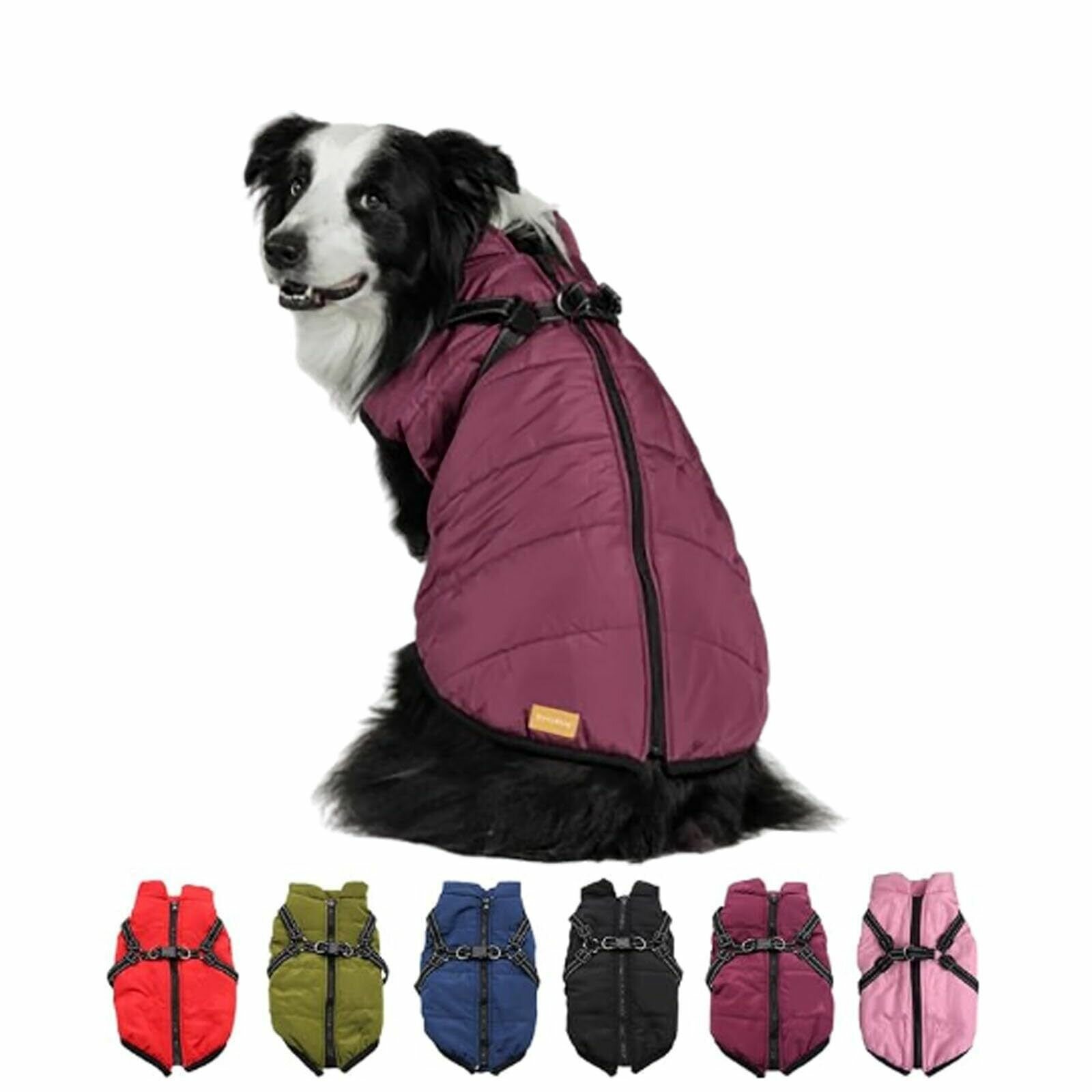 Зимняя куртка для собак "Furry King", светоотражающая, полиэстер