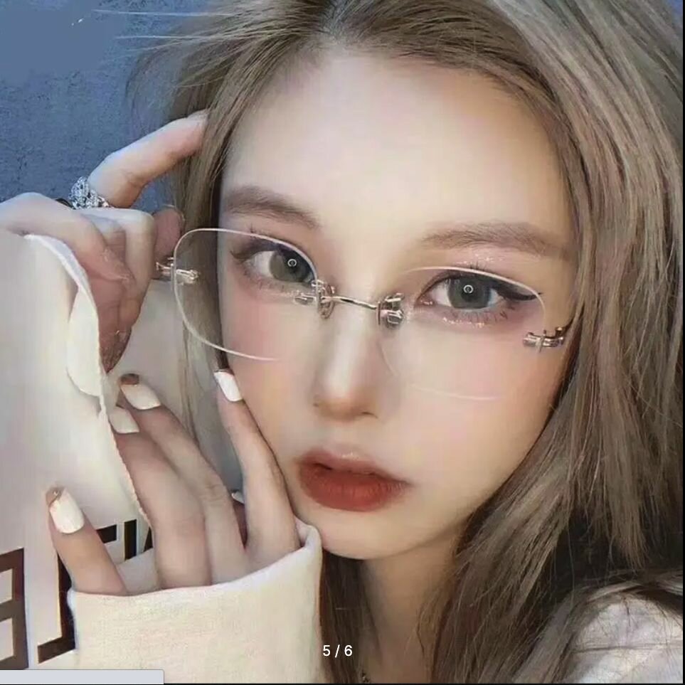 Очки для близорукости/Очки с диоптриями/Очки женские/Очки мужские/Очки для зрения/Готовые очки безободковвн Liro Mio 700000/ D -2,00 РЦ 62-64 Золотистый