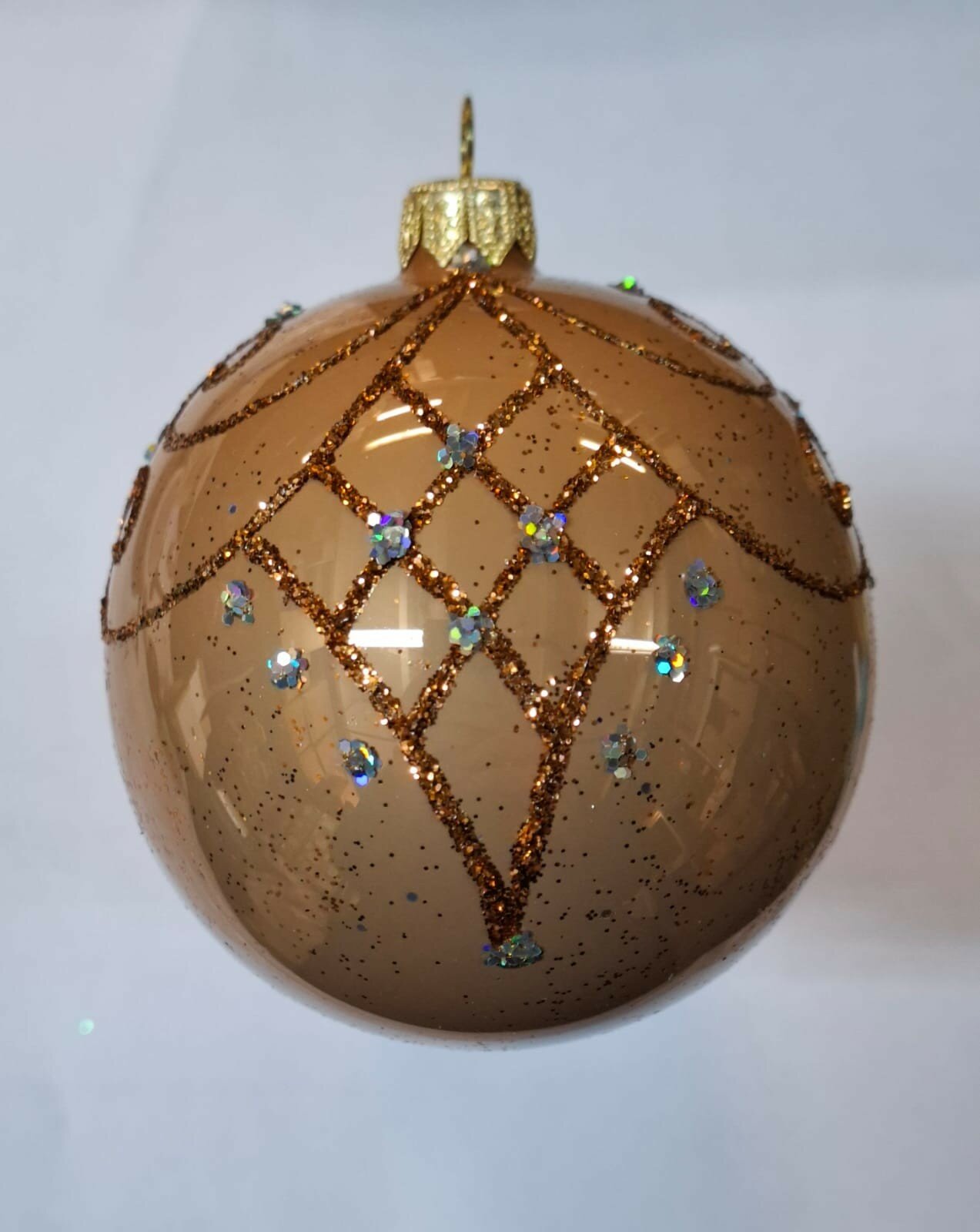 Шар на елку 85мм "Версаль"