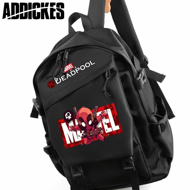45 x 32 x 13 cm, Черная, Рюкзак, Дэдпул, Deadpool