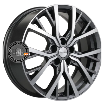 Диск автомобильный литой Khomen Wheels KHW1806 (Outlander) 18x7 5x114.3 et38 dia67.1 Gray-FP