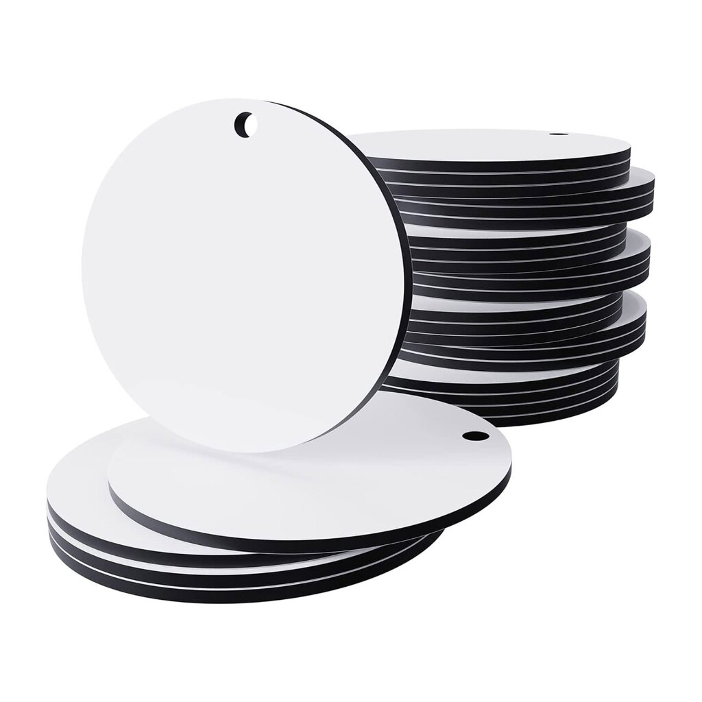 30 шт, двусторонняя печатная заготовка для сублимационного теплопередачи, предназначенная для брелка