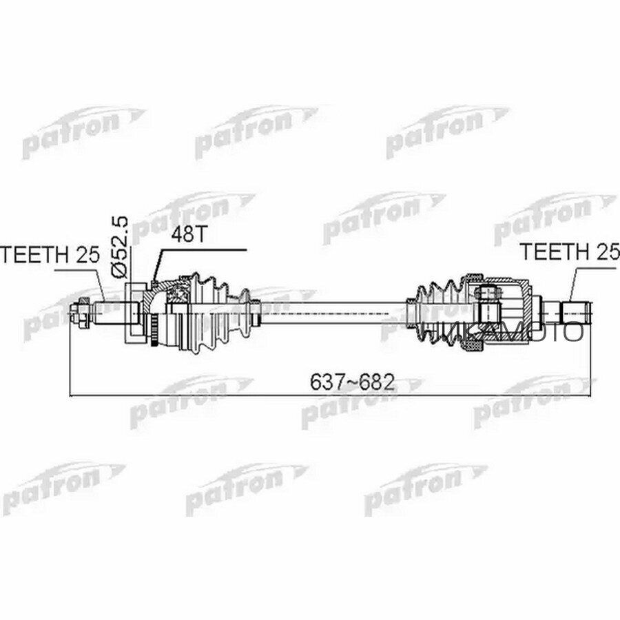 PATRON PDS0518 Полуось