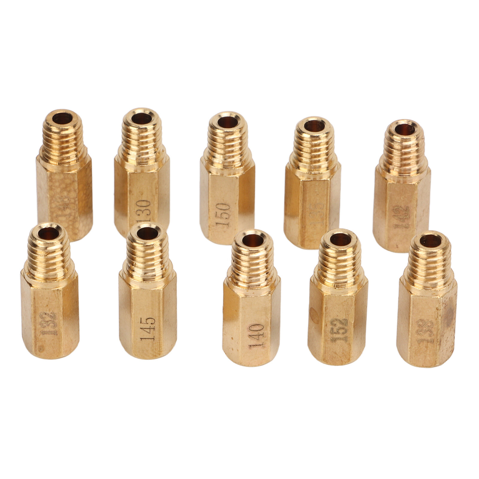 10Pcs/Set Набор Основных Дюсок для Карбюратора 130 132 135 138 140 142 145 148 150 152 Замена для Keihin PWK PE OKO KOSO