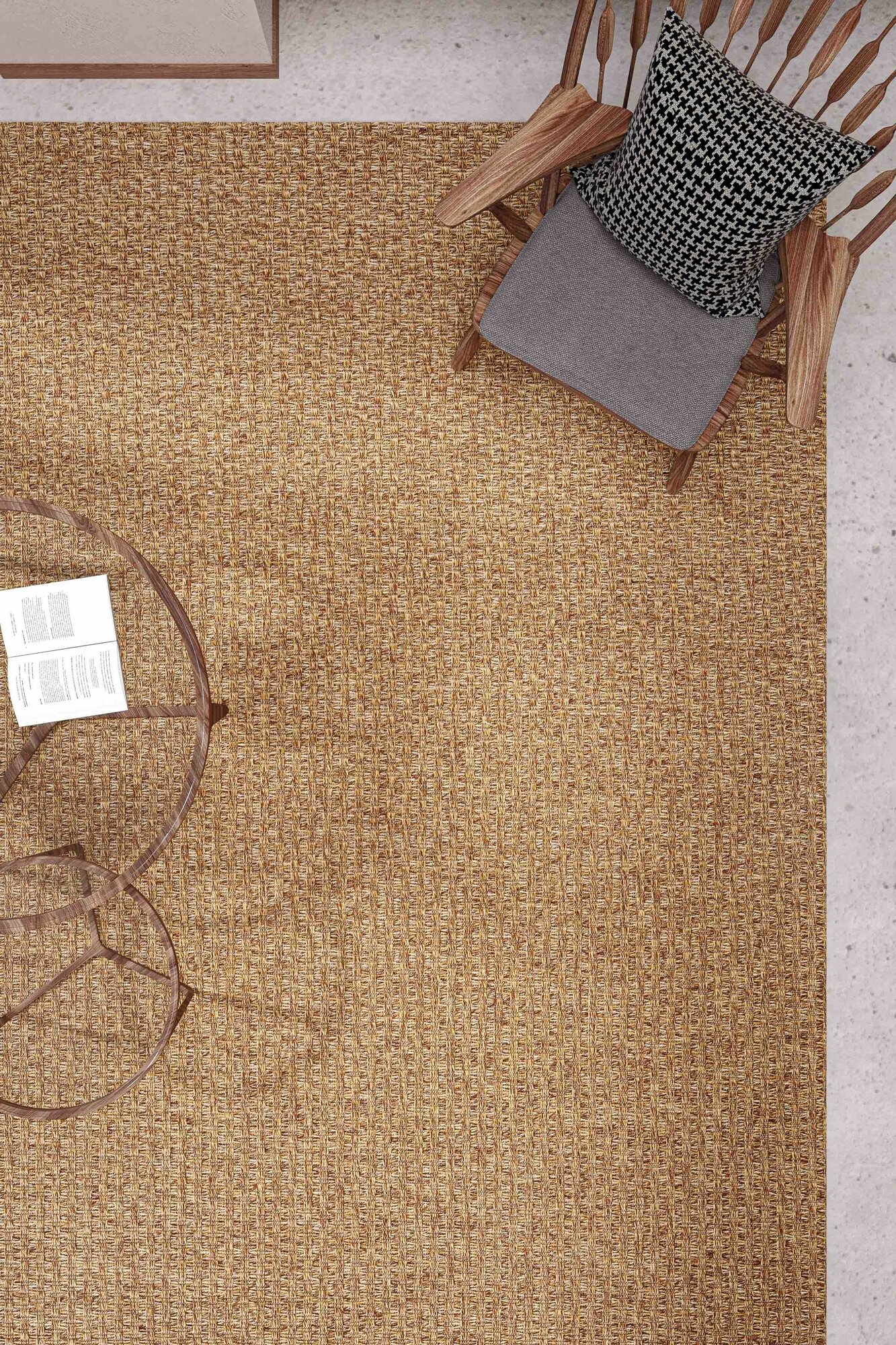 Ковер Cool Hali Milano 666 плетеный 80x150 см Карамельный мокко (коричневый)