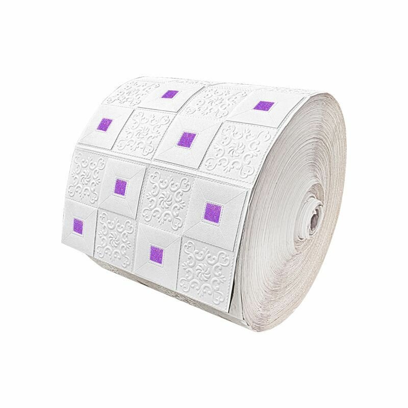 Панели самоклеющиеся для стен 70 смx5 м, мягкие, 3д, 3d, интерьерные, пвх, декоративные