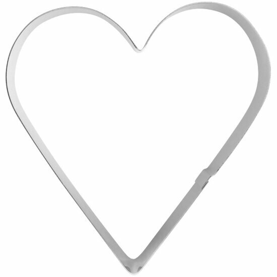 Набор форм для выпечки Mallony Torta 2 шт, сердце, 10х10 см, 8х8 см, нерж. сталь (108349)