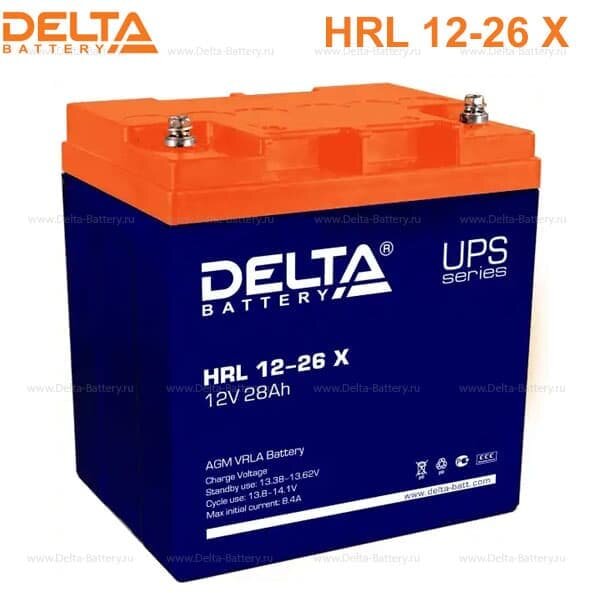 Батарея для ИБП Delta HRL 12-26 X, 12В, 28Ач