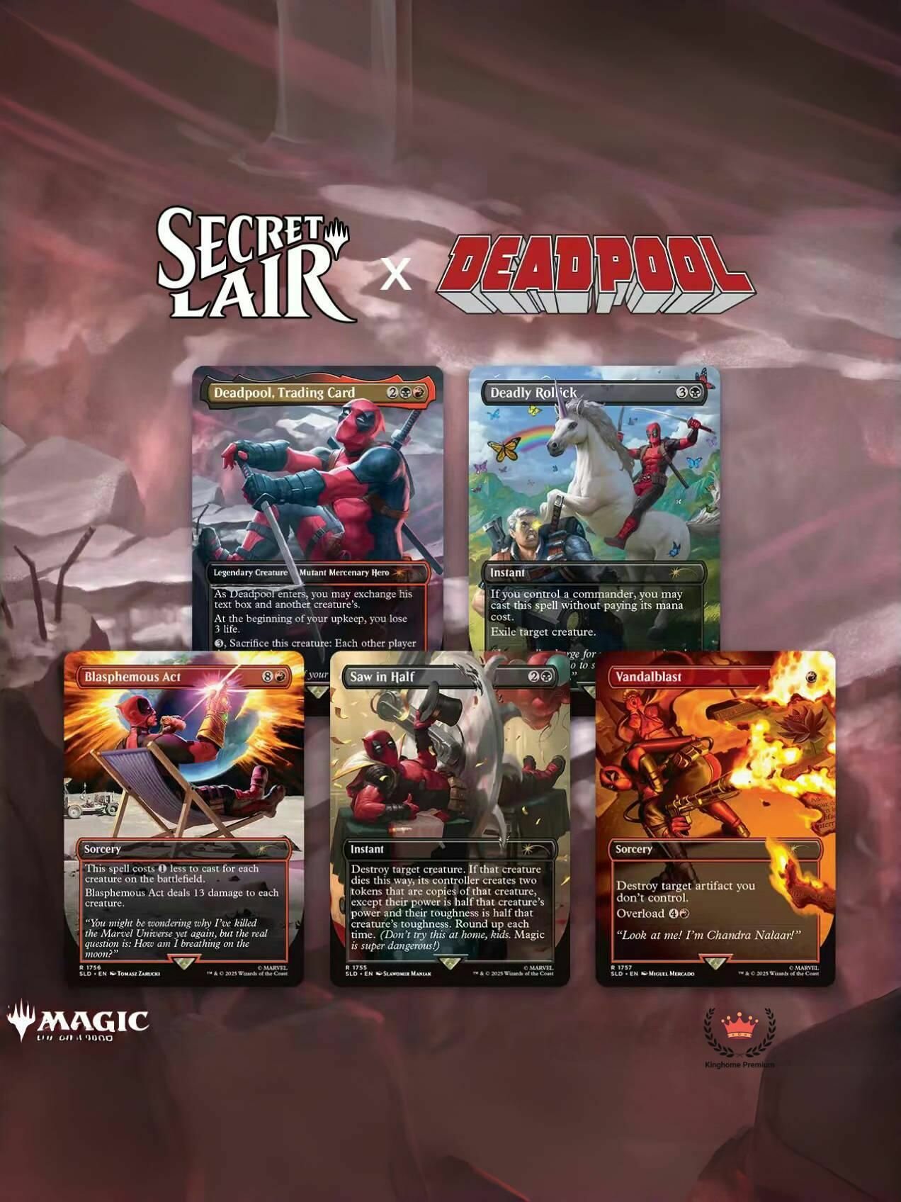 Magic the Gathering: Secret Lair-MARVEL'S DEADPOOL-Обычная (Английский)