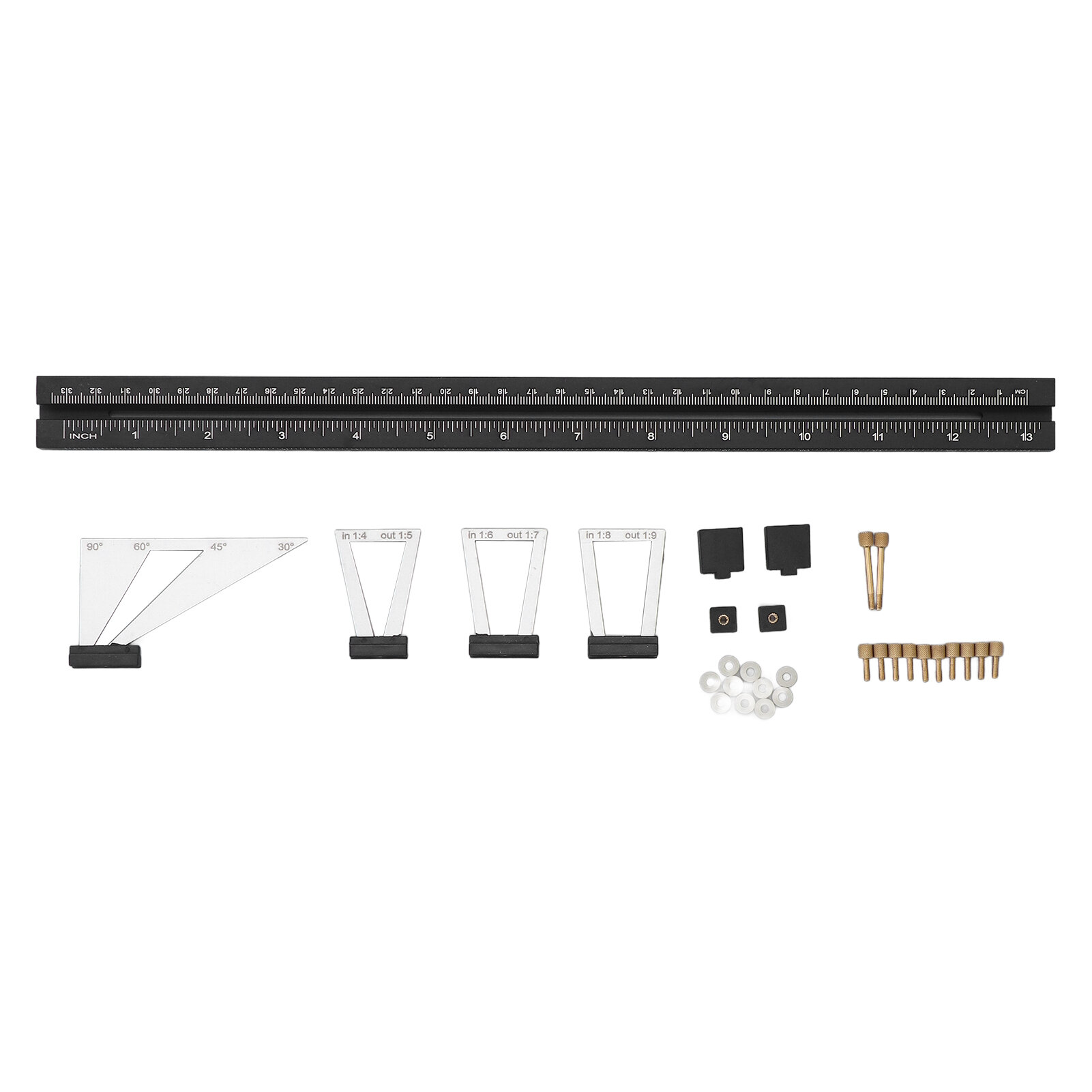 Набор шаблонов для разметки ласточкин хвост из алюминиевого сплава 1:4 1:5 1:6 1:7 1:8 1:9 Подвижный шаблон для разметки ласточкин хвост для проектов по деревообработке