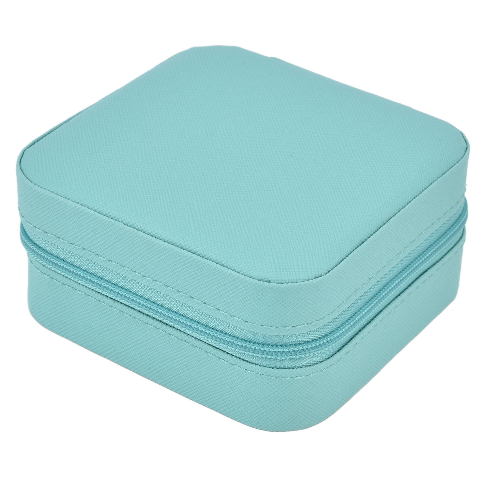 Портативный футляр для ювелирных изделий с застежкой-молнией, 4 сетки, большая вместительная перегородка для хранения, мягкая подкладка, мини-коробка для хранения ювелирных изделий для TravelEgg, синий