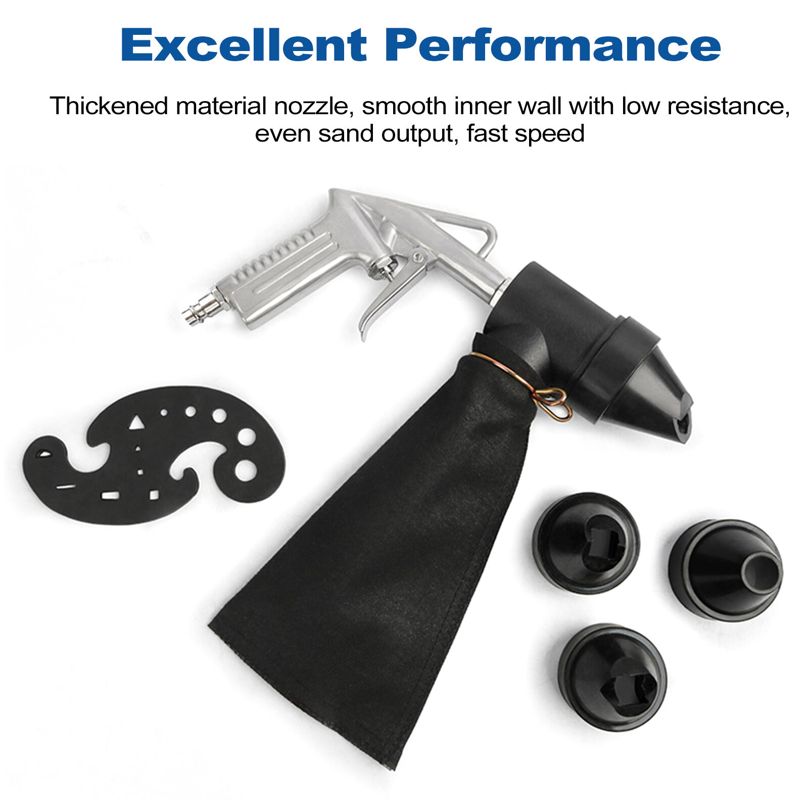 6шт пневматический пескоструйный аппарат комплект ручной пескоструйной машины с пескоструйным мешком 450 мл пескоструйный инструмент для удаления ржавчины/пескоструйной обработки/полировки/восстановления