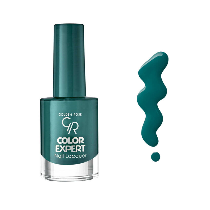 Лак Golden Rose Color Expert Nail, №55, 10 мл, защита, выравнивание тона, без парабенов, зеленый