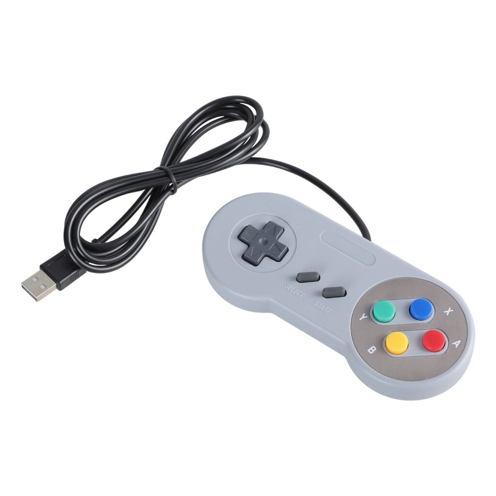 Ретро USB Super Controller Gamepad Джойстик Подходит для ПК Super SNES/ для Mac Эмулятор геймпада NES для Windows