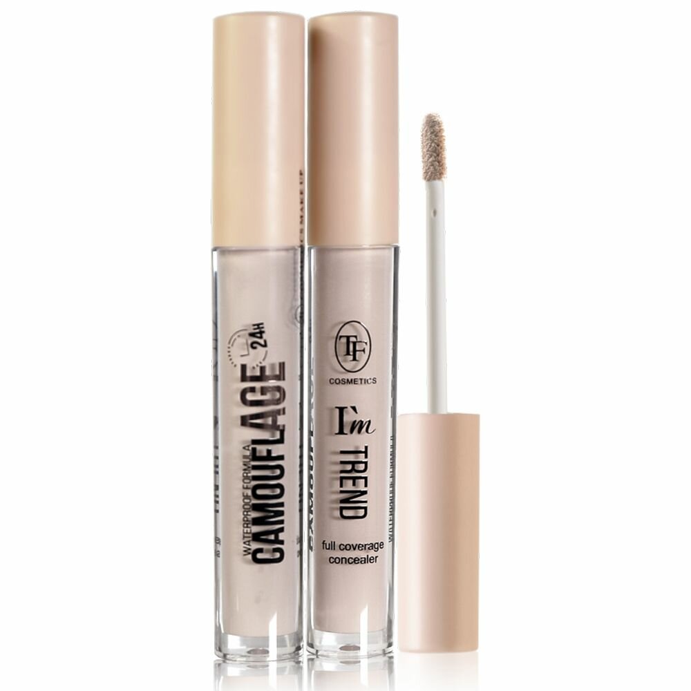 Консилер TF Cosmetics Camouflage, тон 01, cветло-молочный, жидкий, для лица, 7 мл