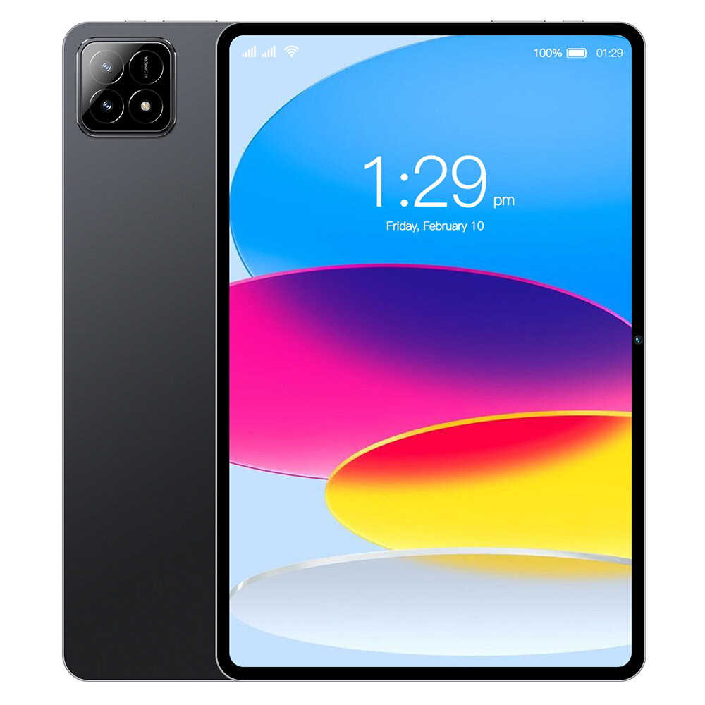 10.1-Inch 1960*1080 High-Clear Tablet Dual Camera Android13 8-Core MT6797 Processor PadS6Pro 6GB+128GB with Case for Home Office Meetings