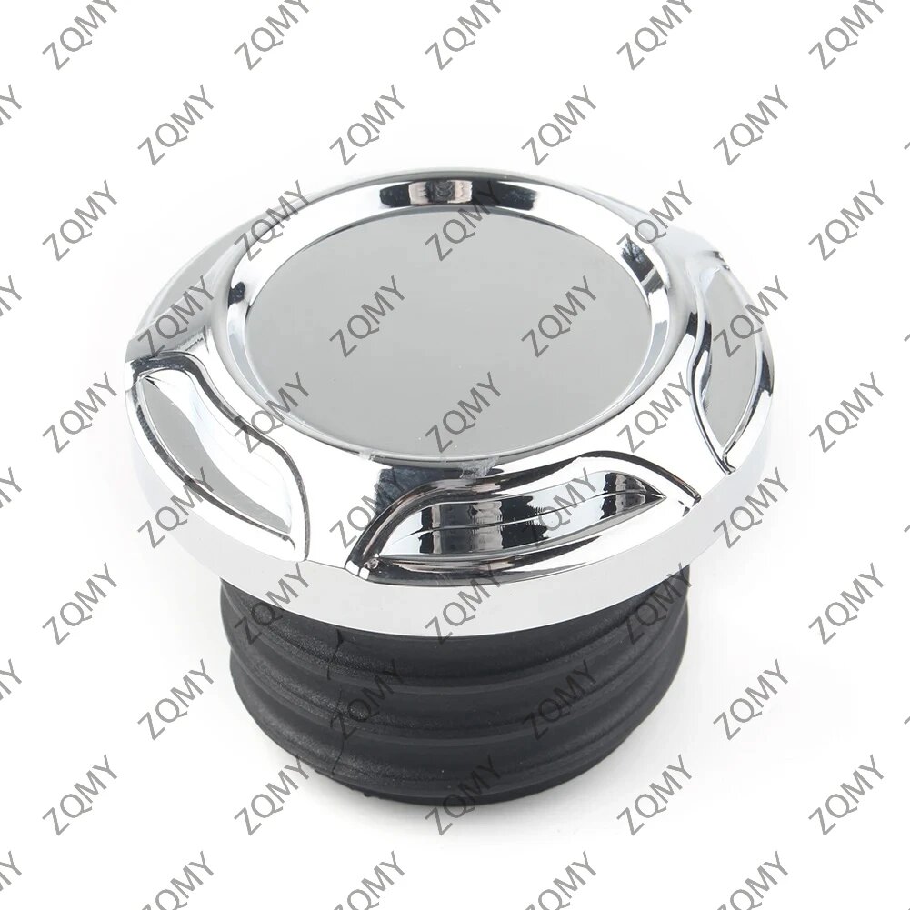 Алюминиевая крышка для бензобака мотоцикла, топливный бак с правой резьбой для Harley Davidson Dyna Softail Road King Серебряный, chromate