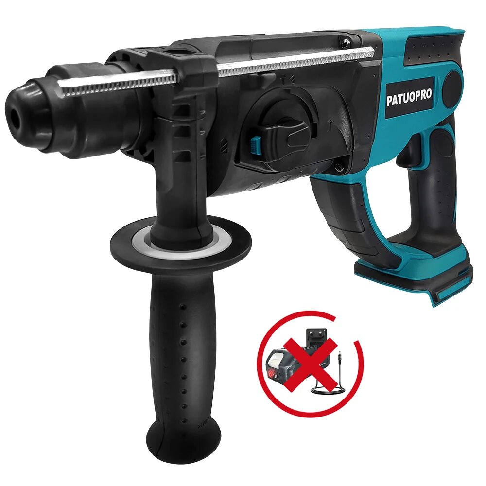 Бесщеточная дрель-перфоратор PATUOPRO 28 мм, 3 режима, для аккумулятора Makita 18 В No Battery