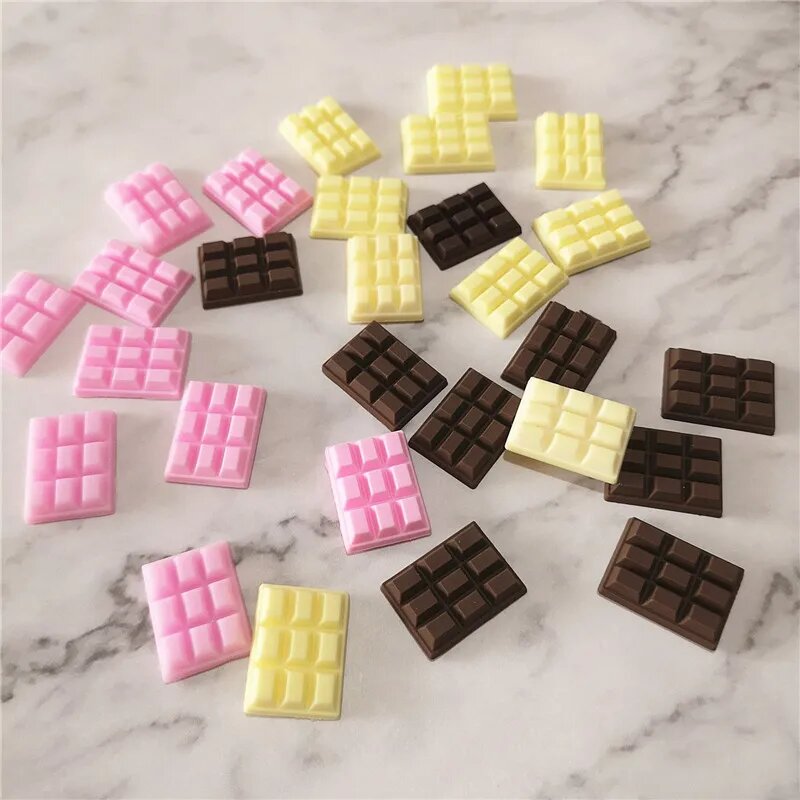 Миниатюрная еда из полимерной глины, 10 шт. Розовый, 10pcs mixed colors