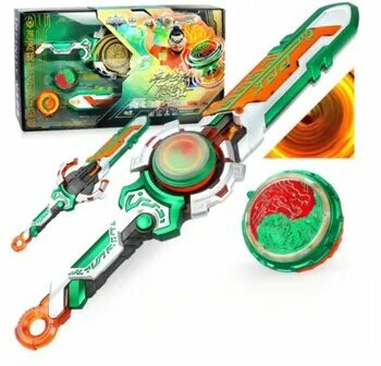 Детские игрушки Волчок с мечом, серия сражений Hurricane Огненный боевой медведьF