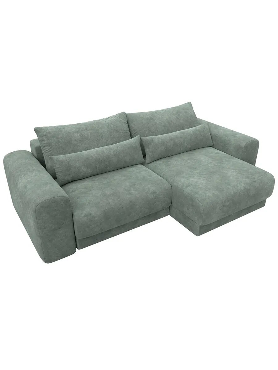 Диван с универсальным углом Крокус со спальным местом 140х200 см, пружинный матрас, ящик для белья, велюр