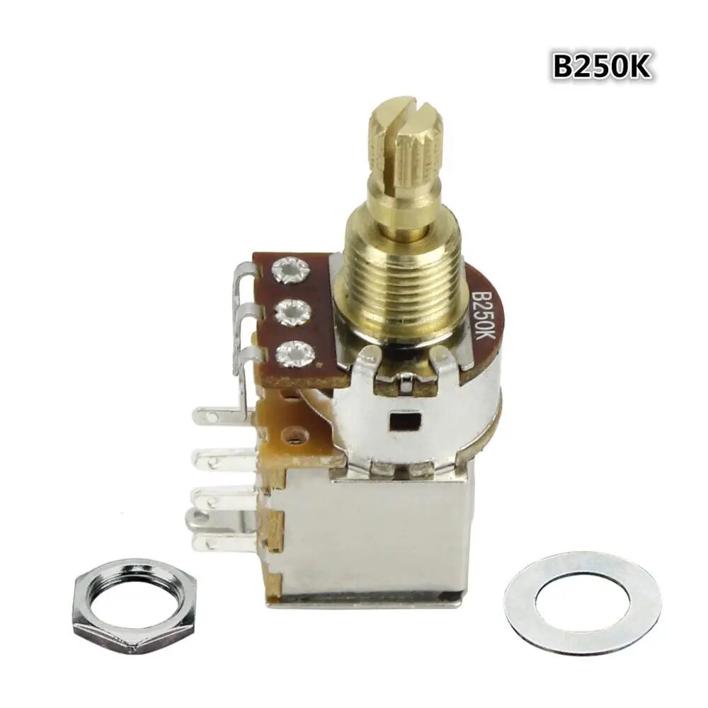 FLEOR Потенциометр для гитары A250K/B250K/A500K/B500K B250K