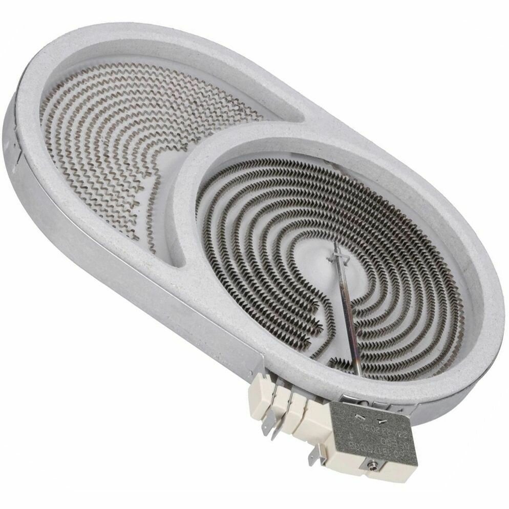 Инфракрасная конфорка D285х190/2600W/1800W для стеклокерамики Bosch, Gaggenau, Neff, Siemens 678368 (00678368)