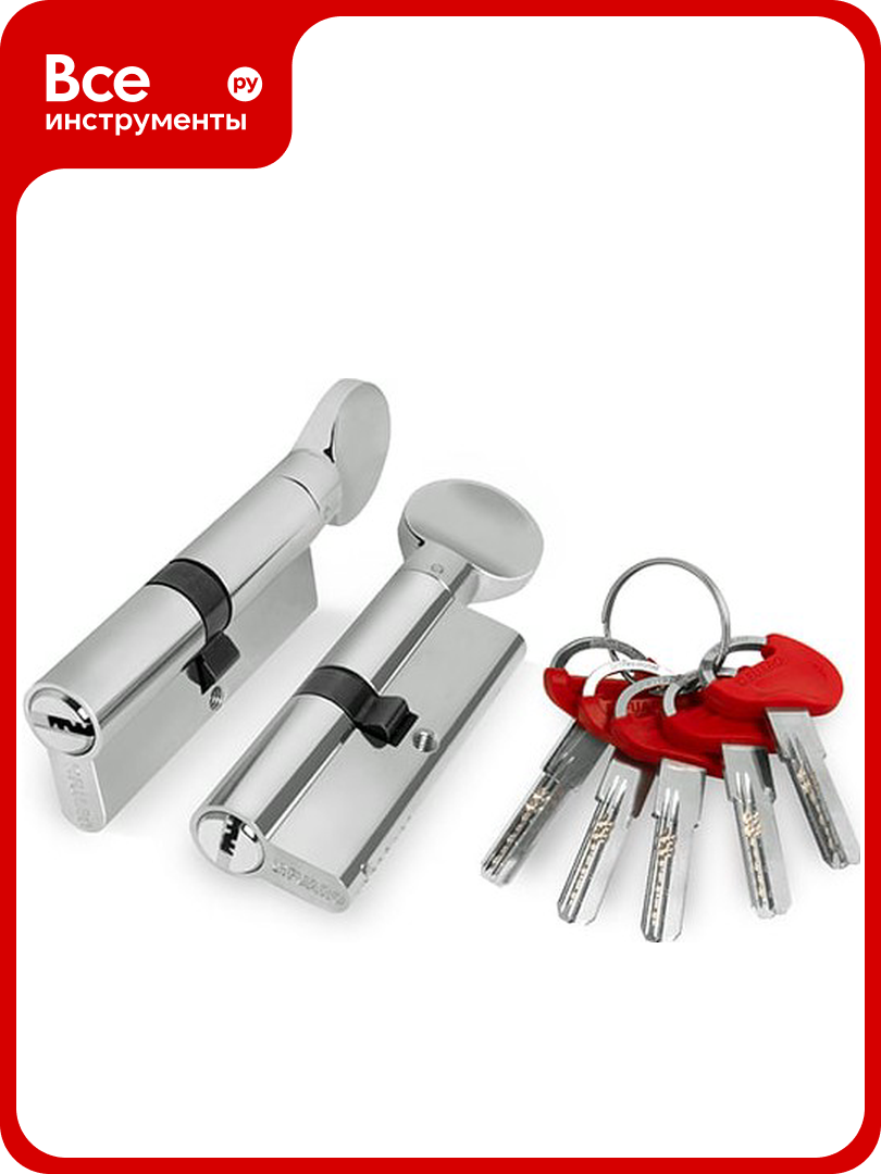 Цилиндровый механизм Fuaro D-PRO502/60 mm /25+10+25/ CP хром 5 кл. 37773