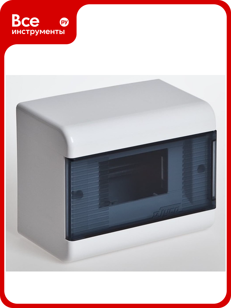 Щиток открытой проводки Рувинил Тусо на 9 модулей с дверцей 222x160x93 мм 68029 для монтажа модульных