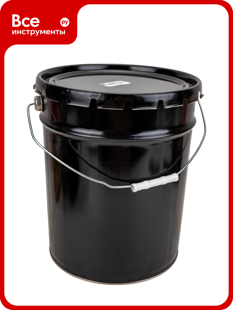 Ведро Тара. ру металл, 20 л, крышка-корона, чёрное 27193, 20 л