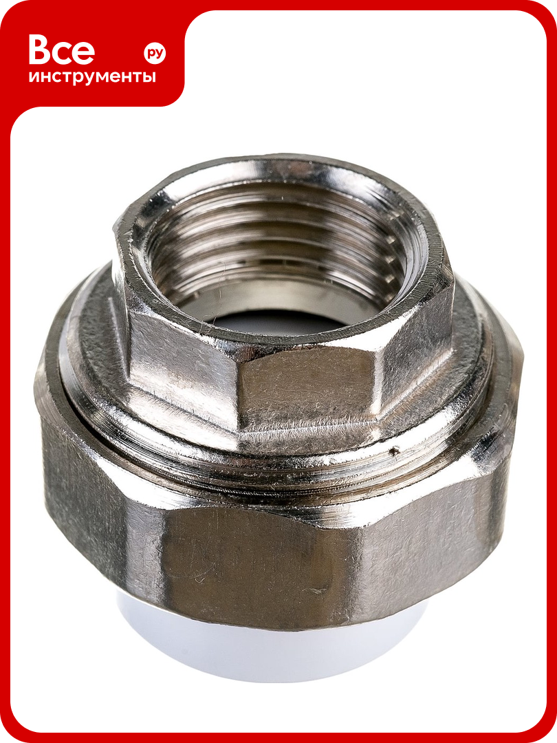 Разъемная, Политэк, муфта с внутренней резьбой Политэк ПП 20х1/2 9801002012, создания разъемного соединения между