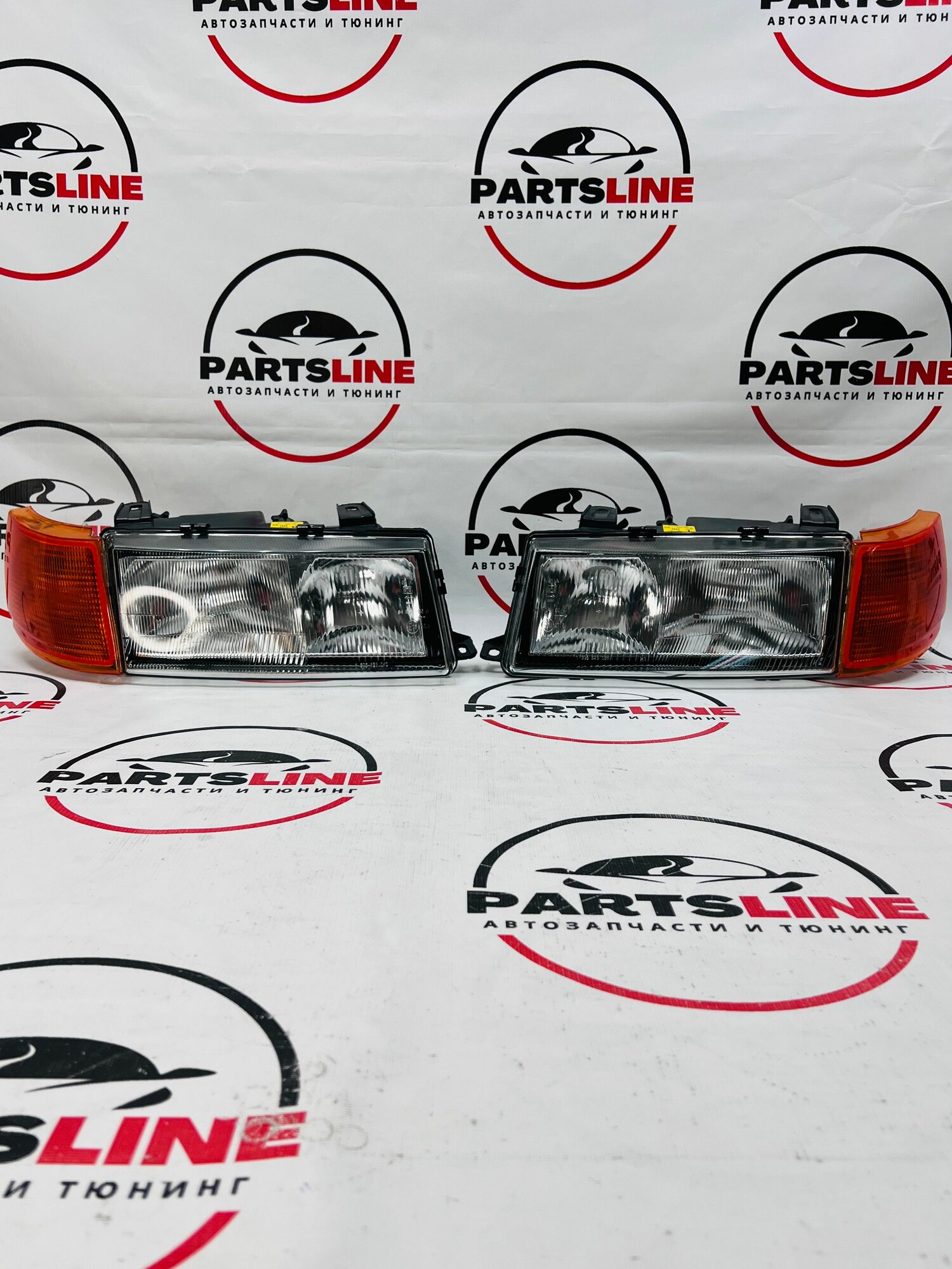 Фары передние ВАЗ 2110, 2111, 2112 стандарт с оранжевым поворотником